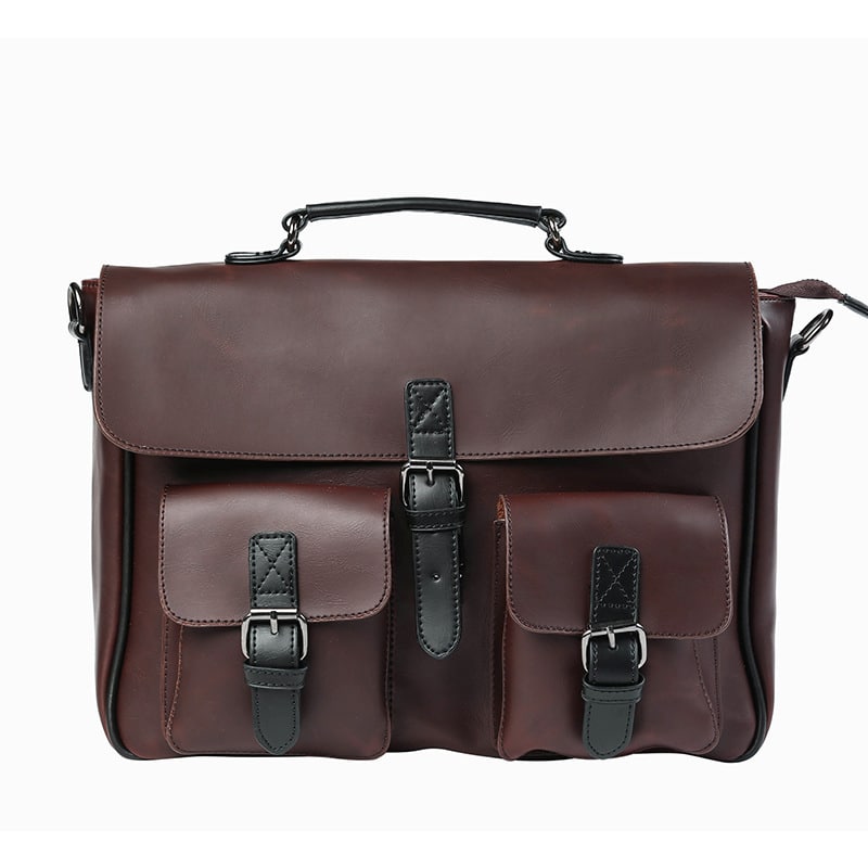 Leather Briefcase Messenger Bag | Unique Leather Bags