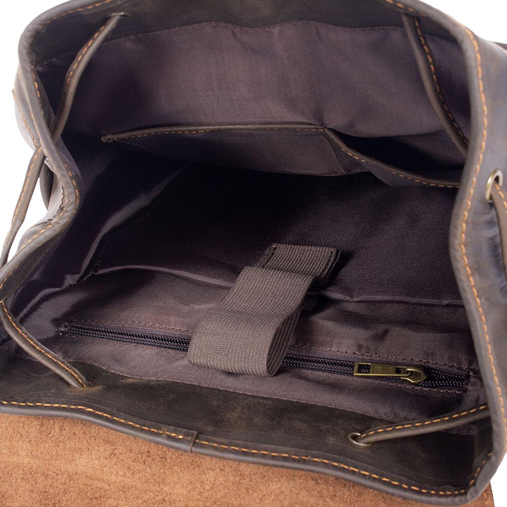 Old School Leather Backpack | Vintage Leather Laptop Backpack