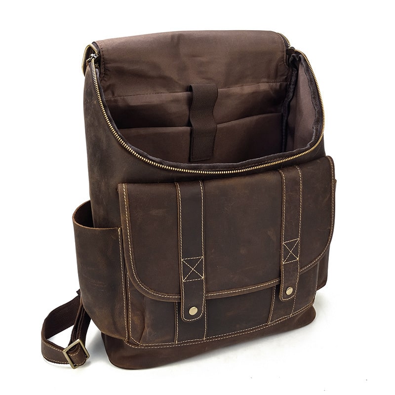 Vintage Leather Laptop Backpack | Unique Leather Bags