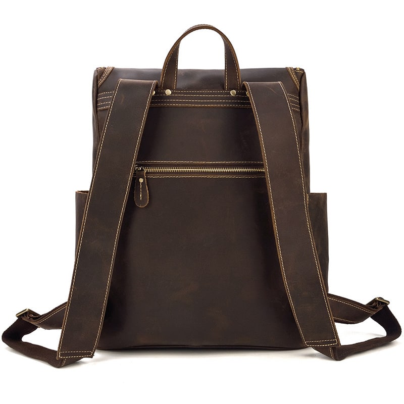 Vintage Leather Laptop Backpack | Unique Leather Bags