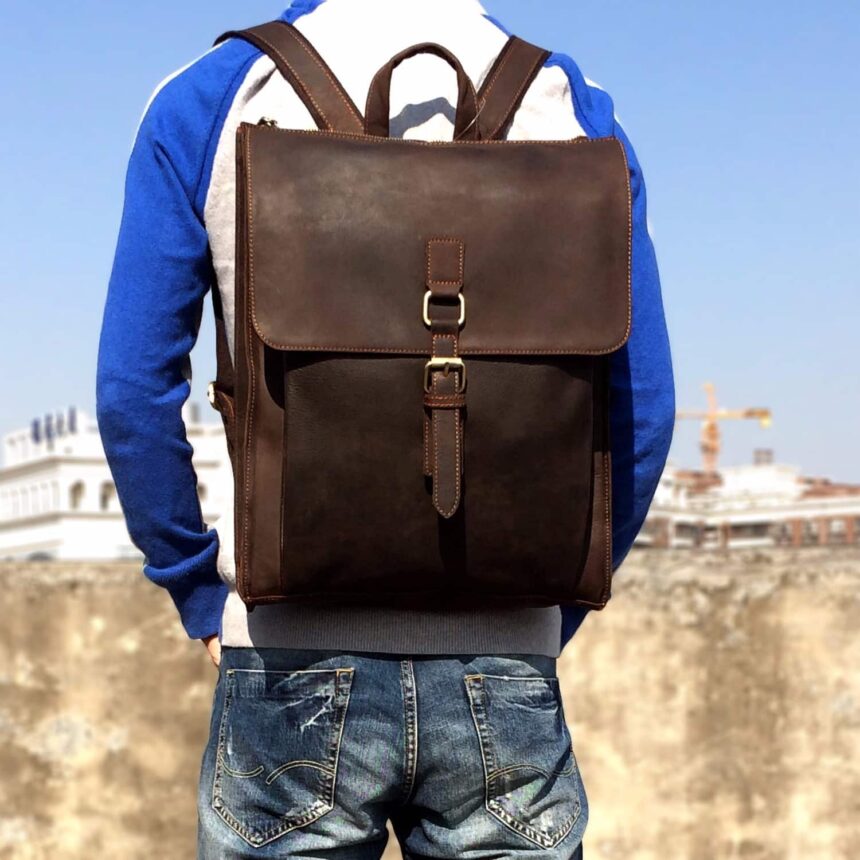 Leather Business Backpack| Unique Leather Bags